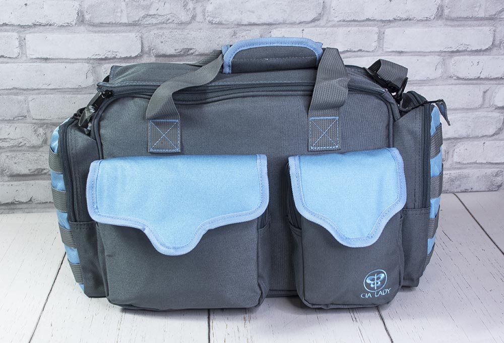 Padded Womens Range Bag in Baby Blue by CIA Lady – CIALady