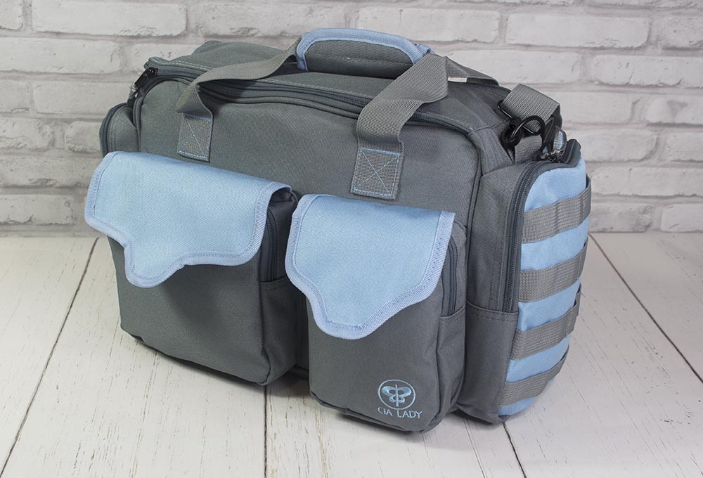 Padded Womens Range Bag in Baby Blue by CIA Lady – CIALady