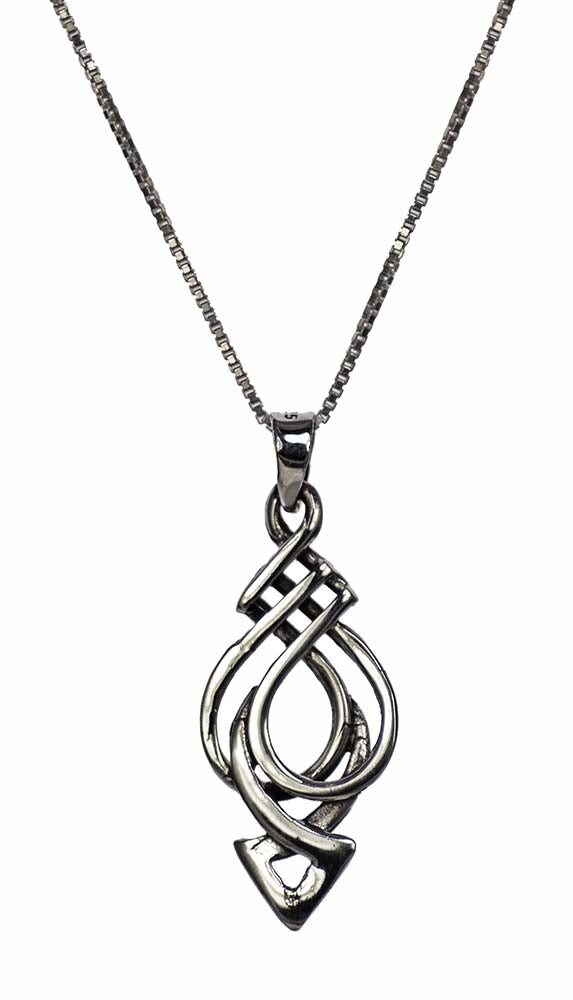Celtic Knot Warrior Arrow Necklace in Sterling Silver – CIALady