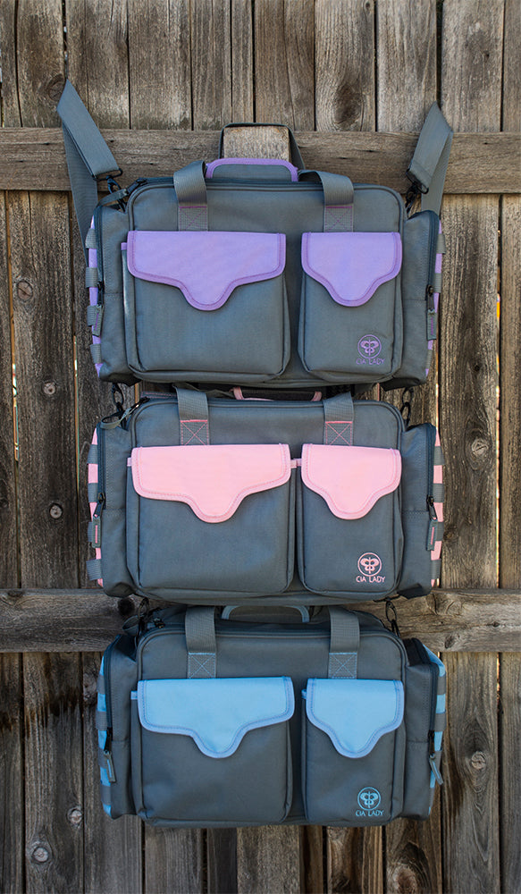 Padded Womens Range Bag in Baby Blue by CIA Lady – CIALady